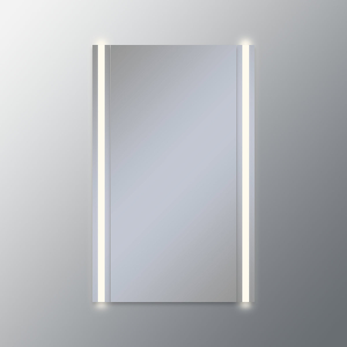 robern GLB40MLSS3D Vesper Vertical Lighting, 2-3/4" x 40" x 4-5/8", Midline Style, 3000K ...